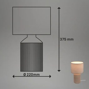 Brilo - Stolní lampa INO 1xE14/10W/230V bílá