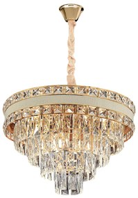 Toolight Toolight, závěsné svítidlo 50cm, 7xE14, G048-CP, zlatá, OSW-08942