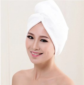 Rychloschnoucí ručník na vlasy - turban Barvy: bílá