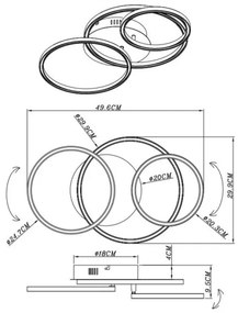 Globo 67233-30S - LED Stropní svítidlo KENDY LED/30W/230V