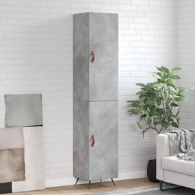 Skříň highboard betonově šedá 34,5x34x180 cm kompozitní dřevo
