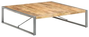 Konferenční stolek 140 x 140 x 40 cm hrubé mangovníkové dřevo - Default Title