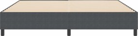 Rám platformy Tmavě šedá 200 x 200 cm Žebrovaná látka 3337428