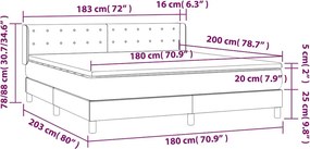 Box spring postel s matrací bílá 180x200 cm umělá kůže 3130794