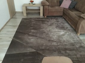 Ayyildiz, Kusový koberec Miami 6590 brown, 80x150, hnědá, kancelář