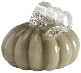 Skleněná dekorace Pumpkin Khaki 10 cm COOEE Design