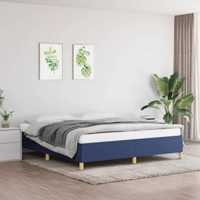 Rám postele s boxspringem modrý 160 x 200 cm textil 3120975