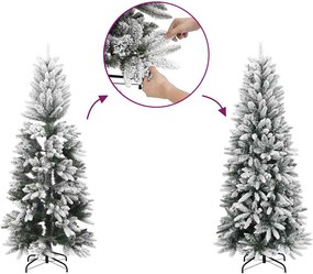 Umělý vánoční stromek se 150 LED a sněhem 120 cm 3315768