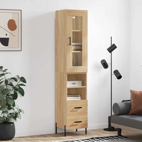 vidaXL Skříň highboard 34,5 x 34 x 180 cm kompozitní dřevo [3199309] Barva: dub sonoma