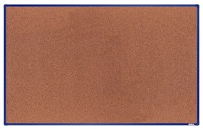 Korková nástěnka boardOK v hliníkovém rámu, 2000 x 1200 mm, modrý rám