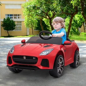 Goleto Luxusní dětské autíčko Jaguar a dálkovým ovládáním | červené