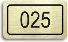 ACCEPT Číslo na dveře - typ 06 (50x30mm) - bílá tabulka - barevný tisk