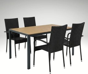 Vikio Zahradní ratanový set 150x90 pro 4 osoby DT255-P přirodní