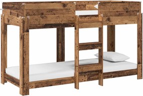 Patrová postel pro děti Staré dřevo 75 x 190 cm 3410545