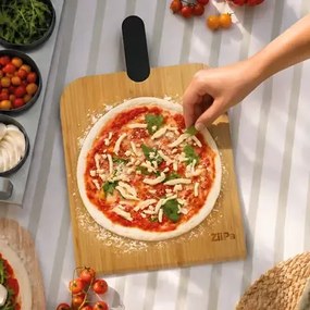 ZiiPa Bambusové prkénko na pizzu Selva 30 cm / Servírovací prkénko / b