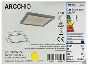 Arcchio | Arcchio - LED Stmívatelné stropní svítidlo SOLVIE LED/20W/230V | LW0102