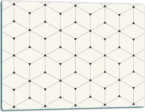 Skleněná Deska Na Krájení 52x40 Mozaika Tvrzené Sklo 7v1