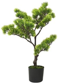 Umělá bonsaj borovice s květináčem 60 cm zelená 336316