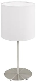 Eglo 54744 - Stolní lampa ANADIA 1xE14/40W/230V bílá/matný chrom