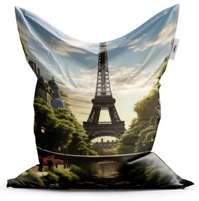 Sablio Sedací vak Classic Paříž Eifellova věž Art - 200x140 cm