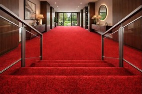 Koberec metráž Primavera 353, na mieru, šíře 4m, červená, resine, chodba / predsieň, Beaulieu International Group