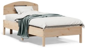 Rám postele s čelem 75 x 190 cm masivní borovice,  3207241