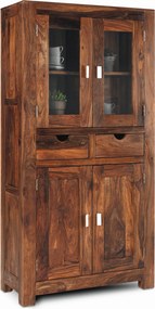 XXXLutz VITRÍNA, barvy sheesham, 90/180/40 cm Landscape - Kredence a vitríny - 002367000511