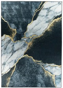 Koberec CRYSTAL PRINT CR-7 šedý / zlatý