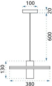 Toolight Loft stropní lampa APP740-3CP