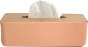 MSV box na kapesníky KAMLA broskvový / Plast / Bambus