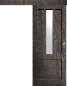 posuvné interiérové dveře na stěnu vasco doors LISBONA model 3 Průchozí rozměr: 70 x 197 cm, Orientace dveří: Levé dveře, Dekor: Bílá