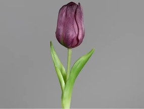 Umělá květina Tulipán 20 cm, fialová