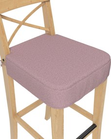 Sedák na židli IKEA Ingolf - barová barva růžová látka pletený vzor
