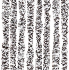 Závěs proti hmyzu hnědý a béžový 90 x 220 cm Chenille 284277