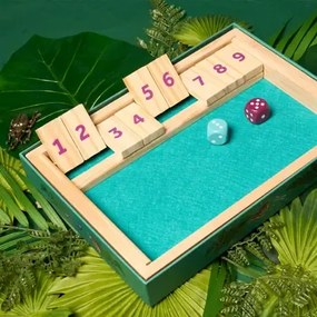 GIBSONS Hra Shut the Box / Dřevěná krabička / pro 1-2 hráče