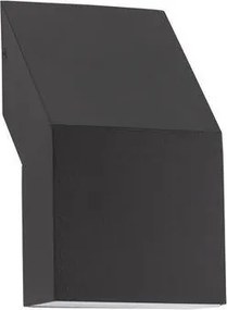 NV 9020928 Venkovní nástěnné svítidlo BRIGITTA černý hliník a akrylový difuzor proti oslnění LED 6W 3000K 100-240V IP65 - NOVA LUCE