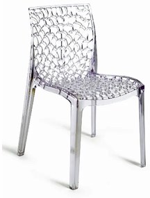 Židle GRUVYER, kostra polykarbonát transparente