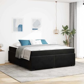Rám postele s matrací Černá 180 x 200 cm textil 3399304