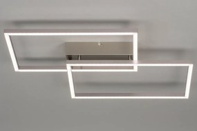 Stropní stmívatelné designové LED svítidlo do obýváku York Quadro