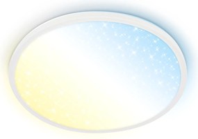 Brilo LED stropní svítidlo Slim bílá 22W, 3600lm, 3000-6500K, pr. 37,5 x 3,3 cm