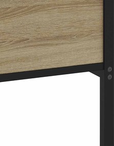 Kovový rám postele bez matrace dub sonoma 183 x 213 cm 3308500