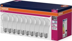 SADA 10x LED Žárovka CLASSIC A75 E27/10W/230V 4000K - Osram