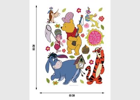 Dětská samolepka na zeď Disney Medvídek Pú | 65 x 85 cm | DDK881