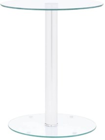 Konferenční stolek průhledný 40 cm tvrzené sklo 322780