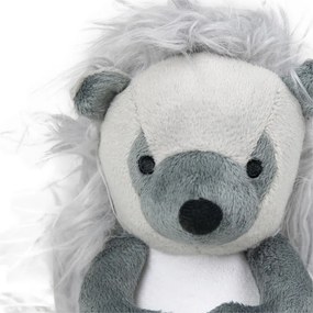 Šedá dveřní zarážka ježek Hedgehog - 15*14*21 cm
