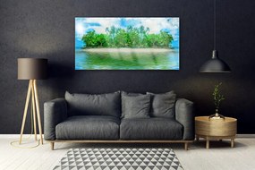 akrylový obraz Moře Ostrov Krajina 120x60 cm