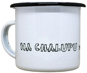 Super plecháček Smaltovaný hrnek plecháček s potiskem pro chalupáře Objem: 460 ml
