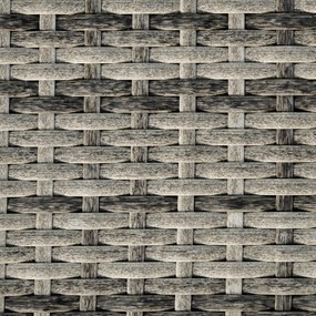 Outsunny polyratanové lehátko zahradní lehátko s polštářem 5-stupňově nastavitelné zahradní nábytek ve tvaru S kovově šedý 207 x 70 x 70 cm |