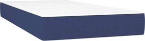 Box spring postel s matrací modrá 80x200 cm textil 3142375