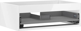 Mexen Box-A, závěsná skříňka 70 cm, 1 zásuvka, bílá lesklá, 91AX0-0700-235-1-00